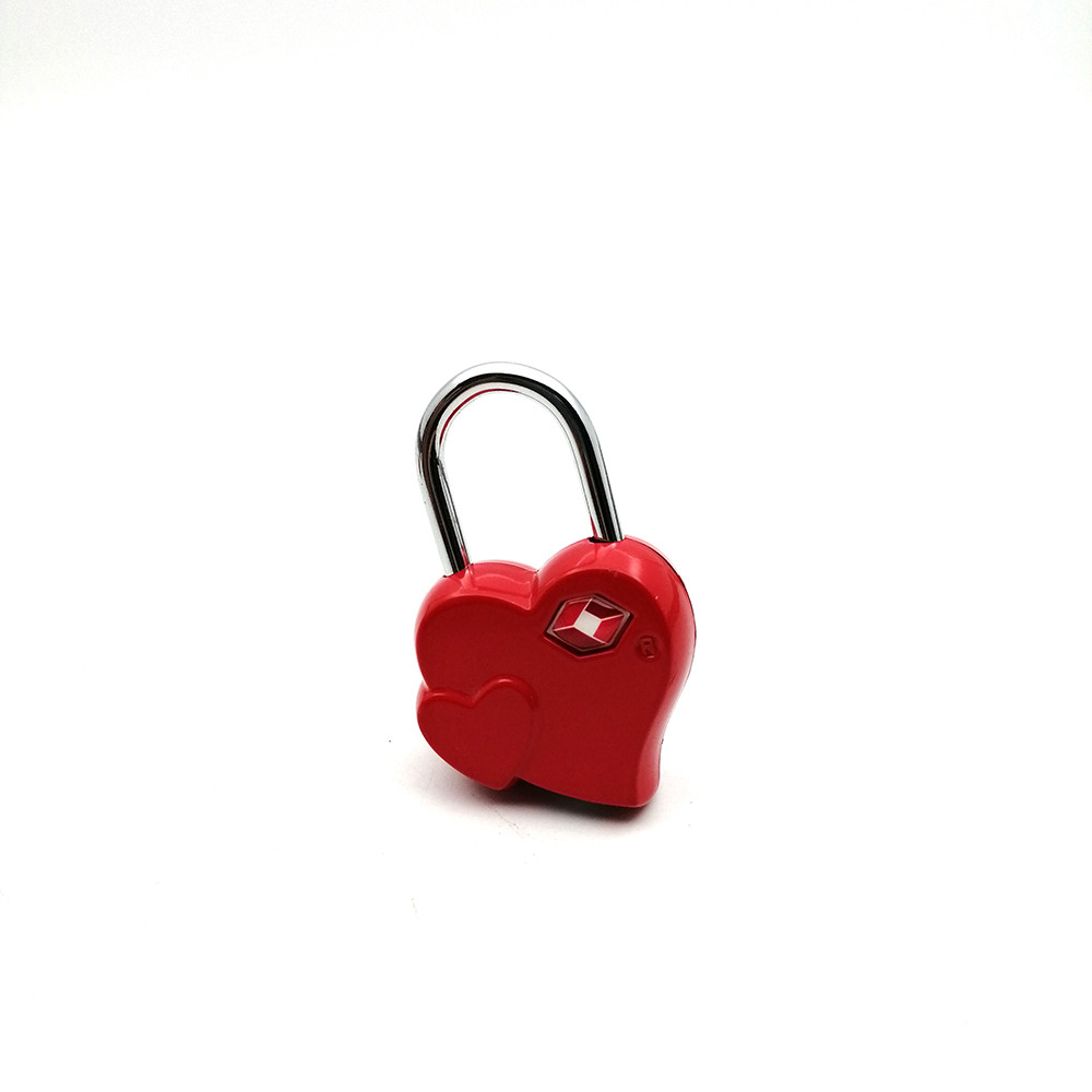 Buy Tsa-702 Custom Love Heart Zinc Alloy Tsa Travel Luggage Padlock ...