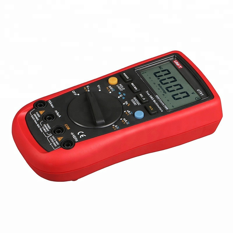 Buy Uni-t Ut61c Handheld Multimeter Ammeter Ohm Volt C/f Temperature Digital Universal Meter Lcd ...