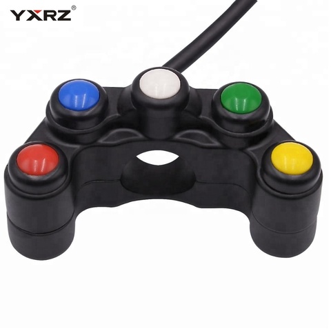 Buy Universal 5 Multi Function Button Switch Combination Handlebar ...