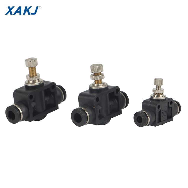 Buy Xakj Pa Sa Adjustable Air Flow Speed Control Valve Pressure Regulator Throttle Valve Push-in ...