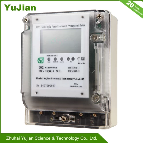 Buy Single Phase Electronic Prepaid Meter For Industry And Home Use ...