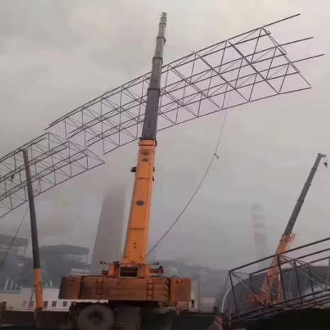 Buy Space Frame For Steel Space Grid Industrial Double-span Coal Shed ...