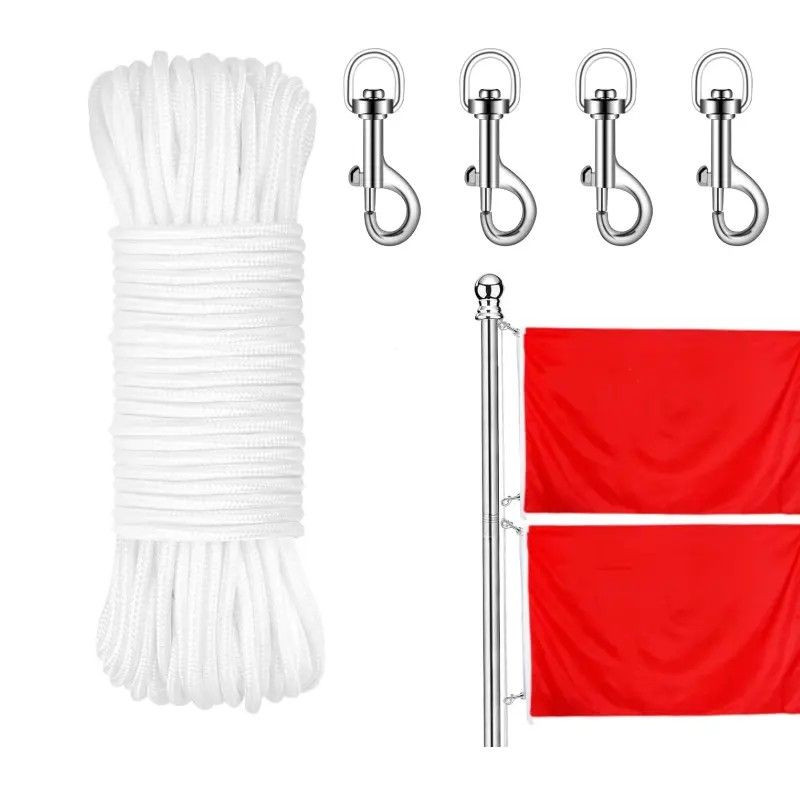 Buy Flag Pole Rope Replacement Marine Hiking And Camping Strong Outdoor ...