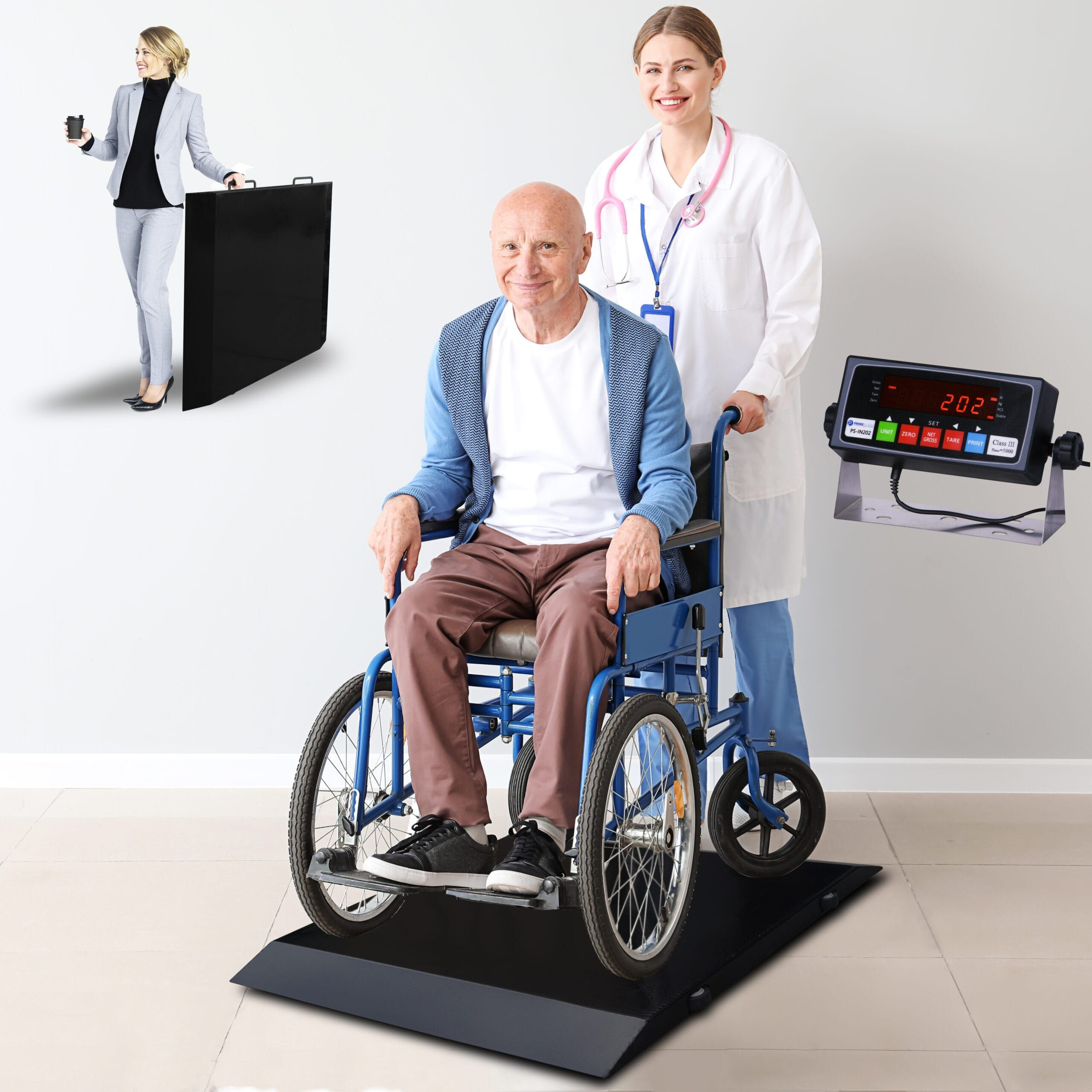 Buy Ps-wcs 500kg Wheelchair Medical Scale With Reading Indicator from ...