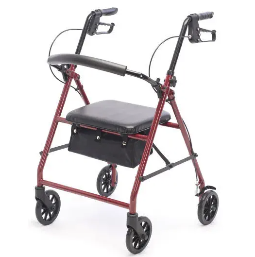 Buy China Manufacturer Steel Portable Lightweight Rollator Walker With ...
