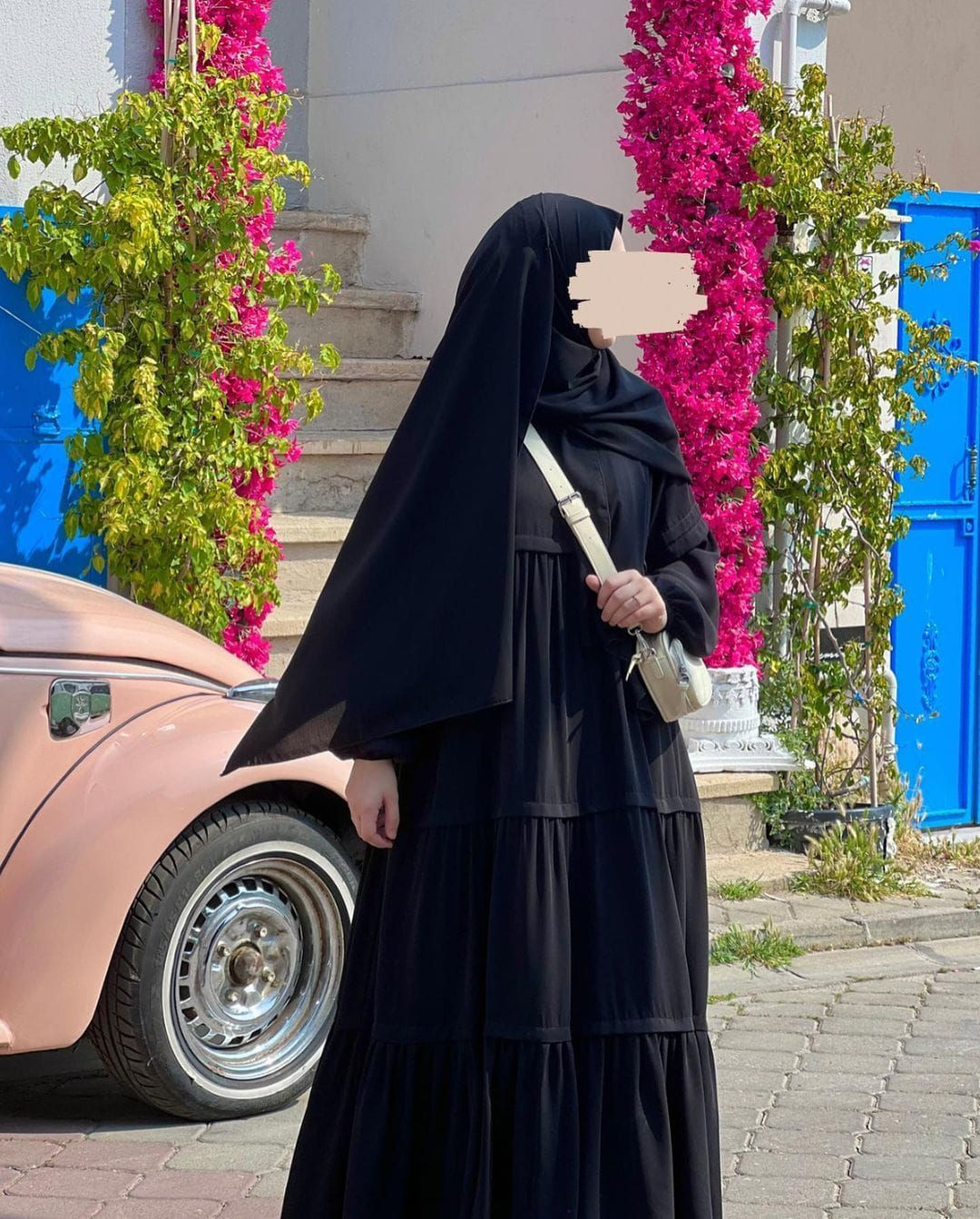 Buy Cherry Abaya With Simple Swing Work On Front And Back And It’s Has ...