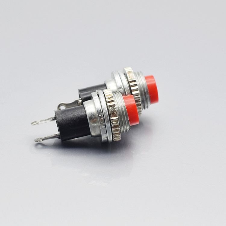Buy 0.5a 250v Push Button Switch Ds314 Inching Switch 10 Mm Red Head ...