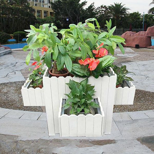 Buy Outdoor Flower Box Hdpe Modern Plastic Box All Weather from G&C ...