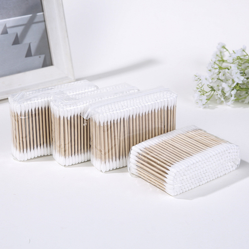 Buy 100pcs/pack Cotton Swab Bamboo Cotton Buds Micro Brushes Ear Sticks ...
