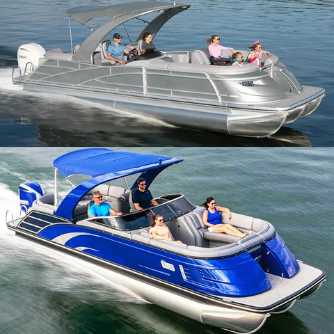 Buy 2023s Starship Premium 27ft Pontoon Boat With Outboard Motor For ...