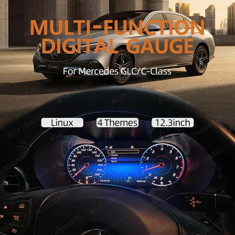 Buy Acardash 12.3 Inch Lcd Dashboard Speedometer Digital Cluster For ...