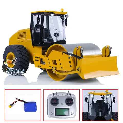 Buy Cs11 1/12 Metal Hydraulic Remote Control Road Roller Rc Engineering ...