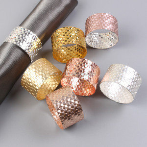 Buy Custom Various Colors Metal Round Wedding Rose Gold Napkin Rings ...