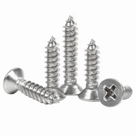 Buy Din En Iso 7050 Cross Countersunk Philips Csk Head Tapping Screw ...
