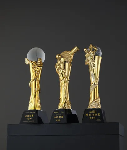 Buy Factory Direct Custom Logo Sports Champion Trophy Medal Resin ...