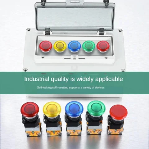 Buy Hot Selling Mushroom Head Led Push Button Switch For Power ...