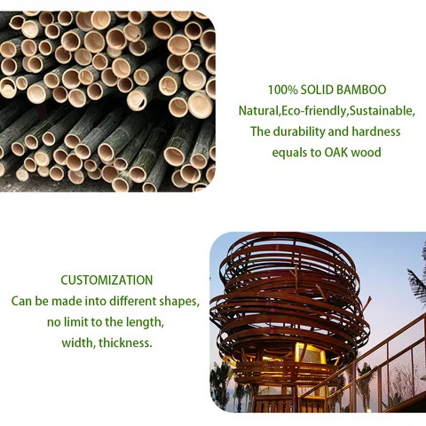 Buy House Frame Strong Beam Bamboo Eco-friendly Structural Beam ...