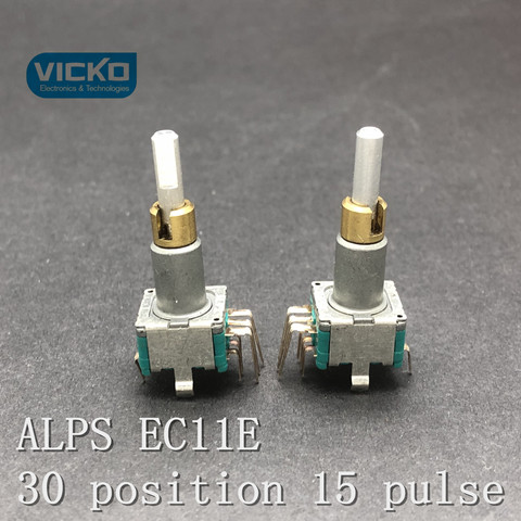 Buy Japan Alps Ec11e Double Shaft (one Axis Can Rotate) Encoder With Switch 30 Position 15 Pulse ...