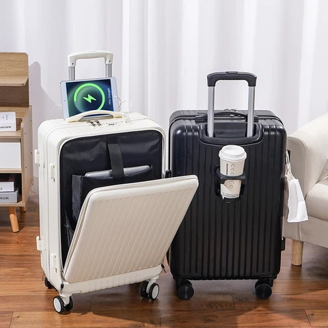 Buy Jinyi Newest Pc Front Open Luggage Hard Shell Top Open Luggage ...