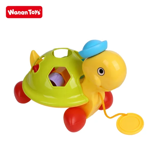 Buy Kids Cartoon Turtle Puzzle Drag Animal Building Blocks Early ...