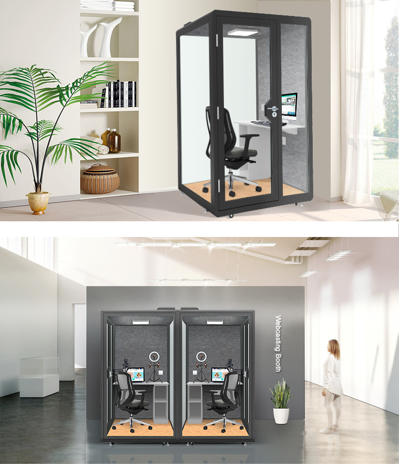 Buy Mini Soundproof Booth Sound Insulation Working Room Live ...
