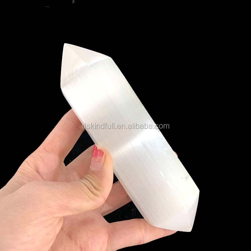 Buy Natural White Crystals Healing Selenite Dagger Stones Gypsum ...