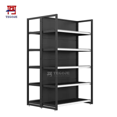 Buy Retail Store Metal Supermarket Rack 60kg For Shop Display Shelf ...