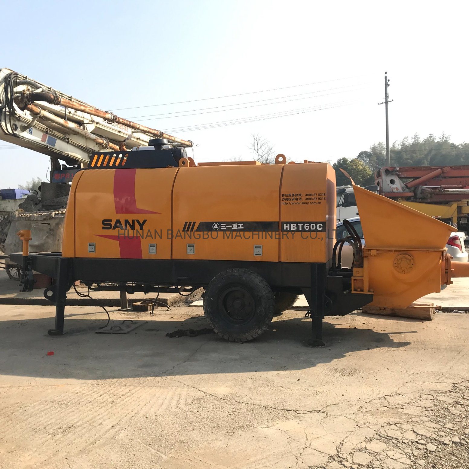Buy Sany Construction Machinery Portable Concrete Trailer Pump Mini ...