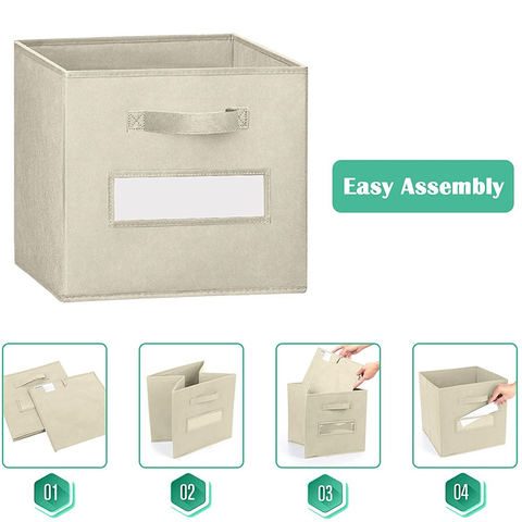 Buy Stackable Foldable Collapsible Crate Jeans Clothes Home Camping ...