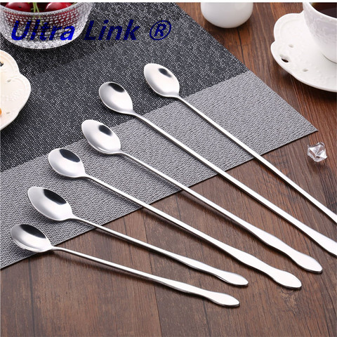 Buy Stainless Steel Coffee Stirrer Spoon Set Latte Spoons Coffee ...