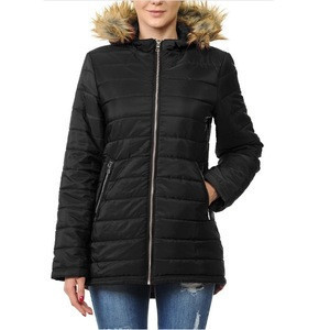 Buy Women's Premium Lightweight Puffer Jacket With Detachable Fur Hood ...