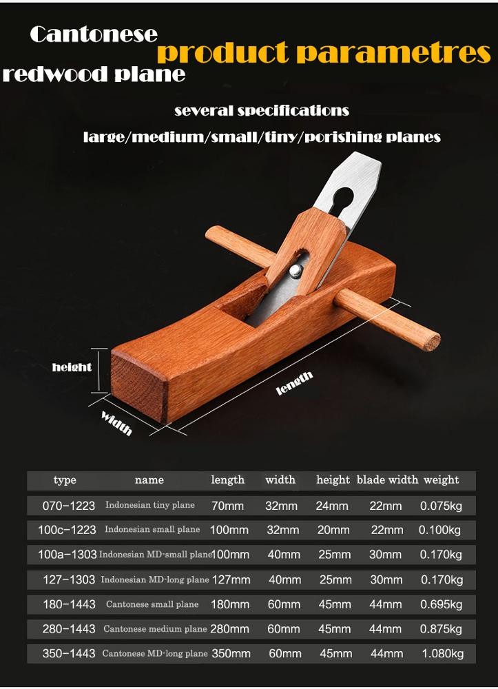 Buy Wood Hand Cutting Edge Chisel Tool With Screw Mini Plane 350mm ...
