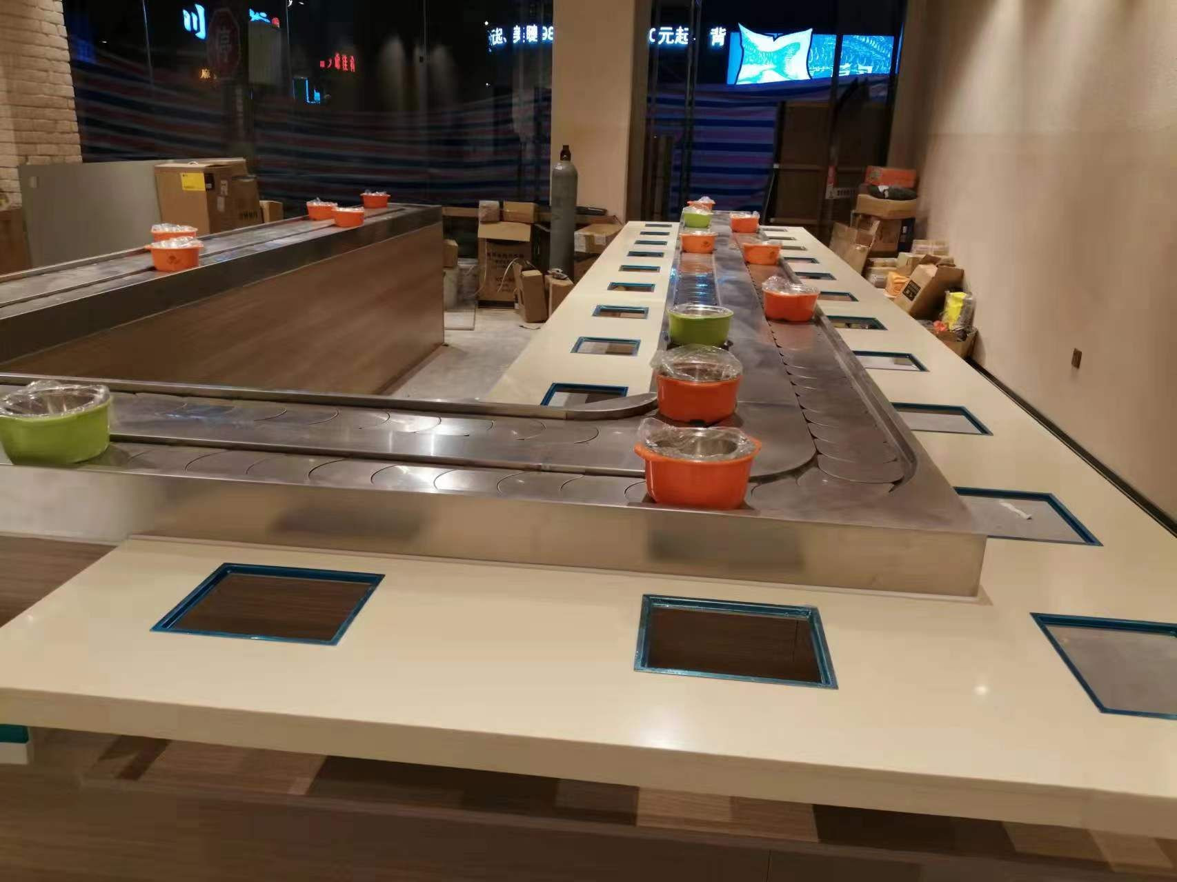 Buy Restaurant Rotating Table Sushi Conveyor Belt Conveyor Handling ...