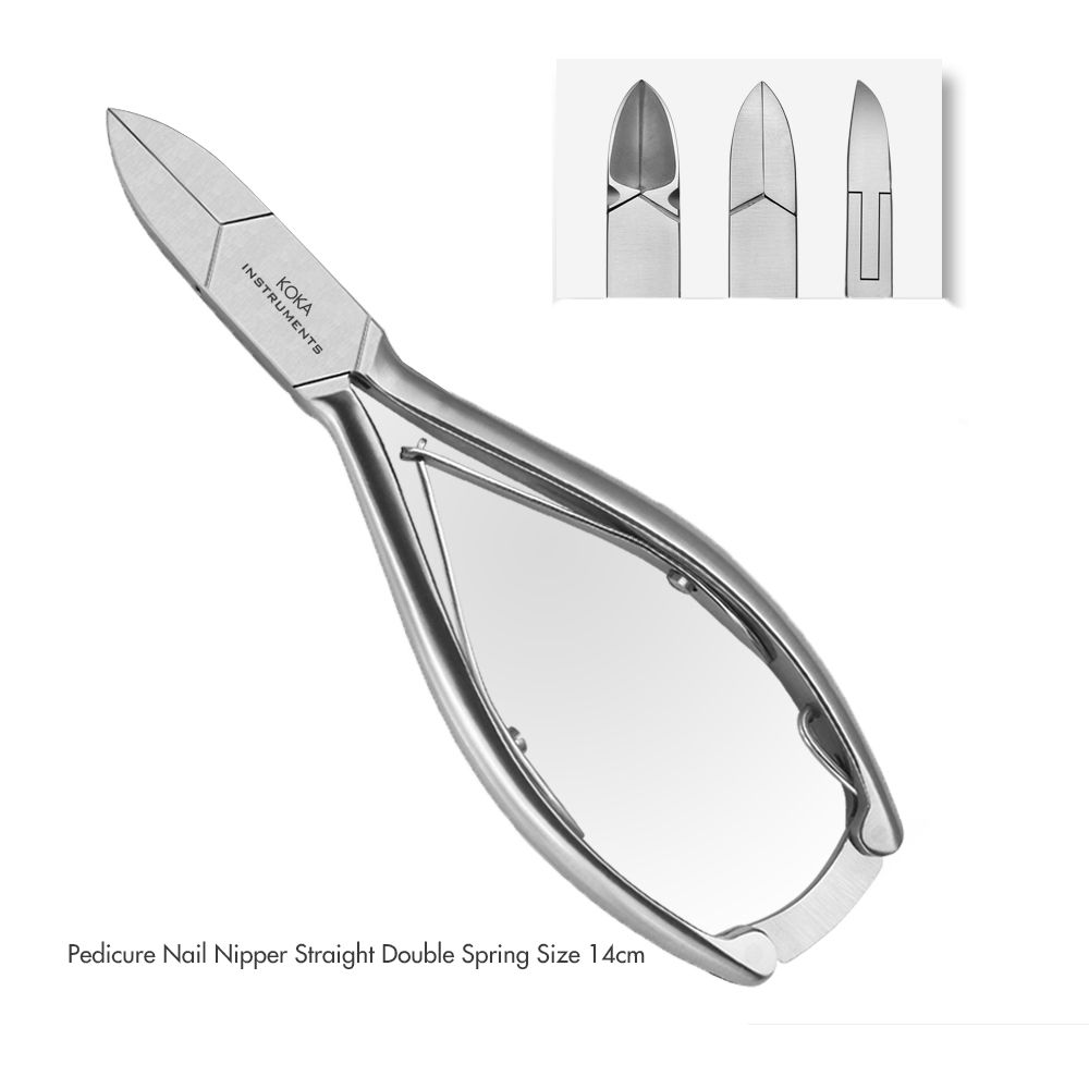 Buy Pedicure Nail Nipper Curved Double Spring Size Customize from KOKA ...