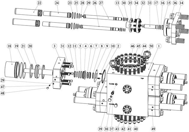 Buy Ram Blowout Preventer, Double Ram, Hydraulic Or Manual Operated ...