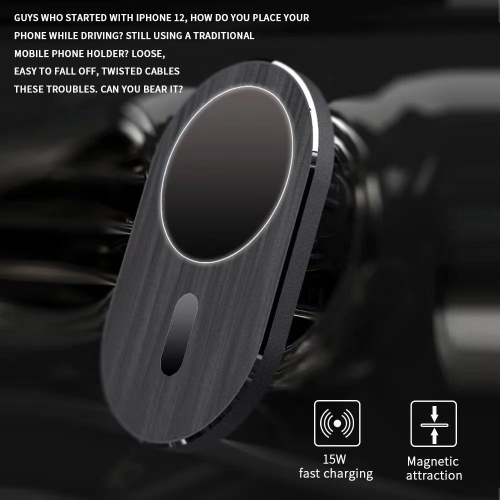 Buy High-power 15w Magnetic Suction Car Fast Charging Bracket from ...