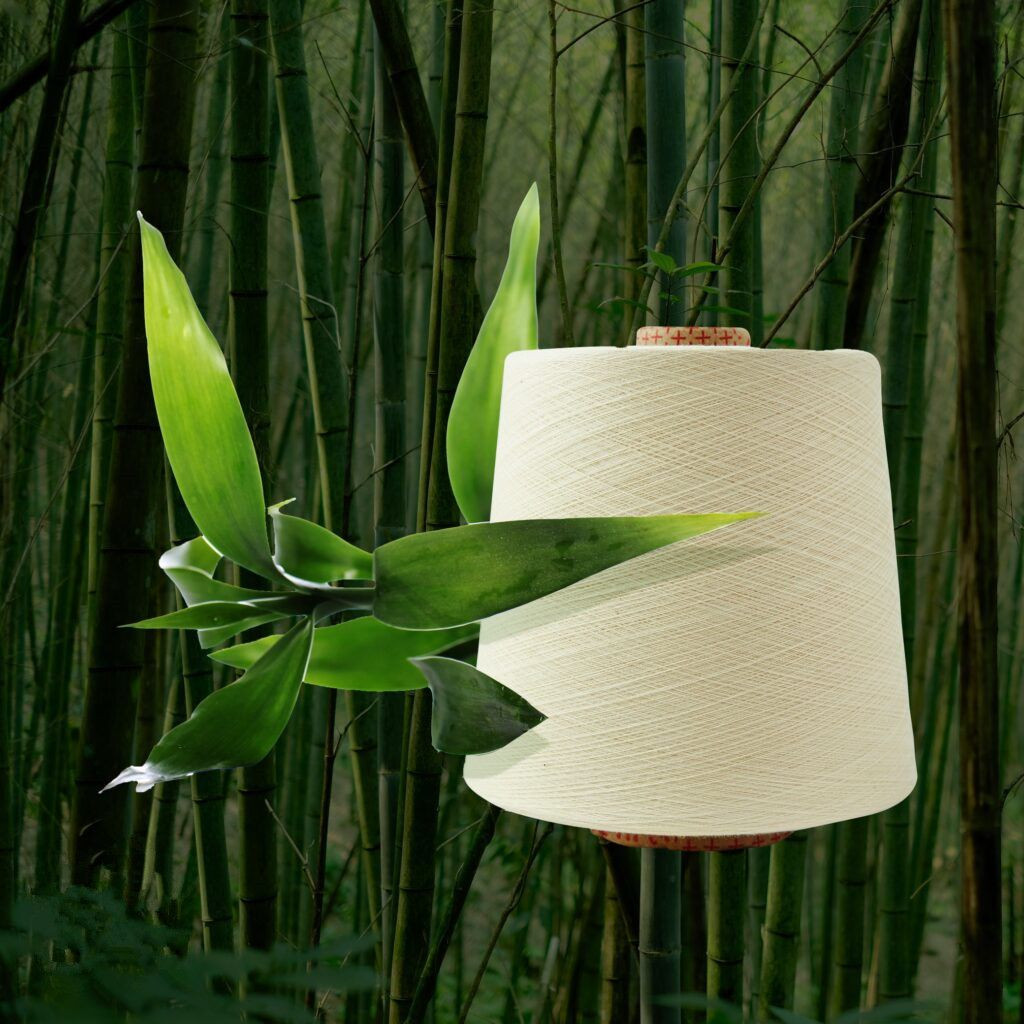 Buy Bright Raw White 60s Bamboo Spun Yarn Siro Compact High Twist 1800 Tpm, For Weaving from ...