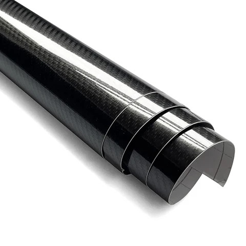 Buy 1.52x18m High Quality Gloss Black Color 2d 3d 4d 5d 6d Car Wrap ...