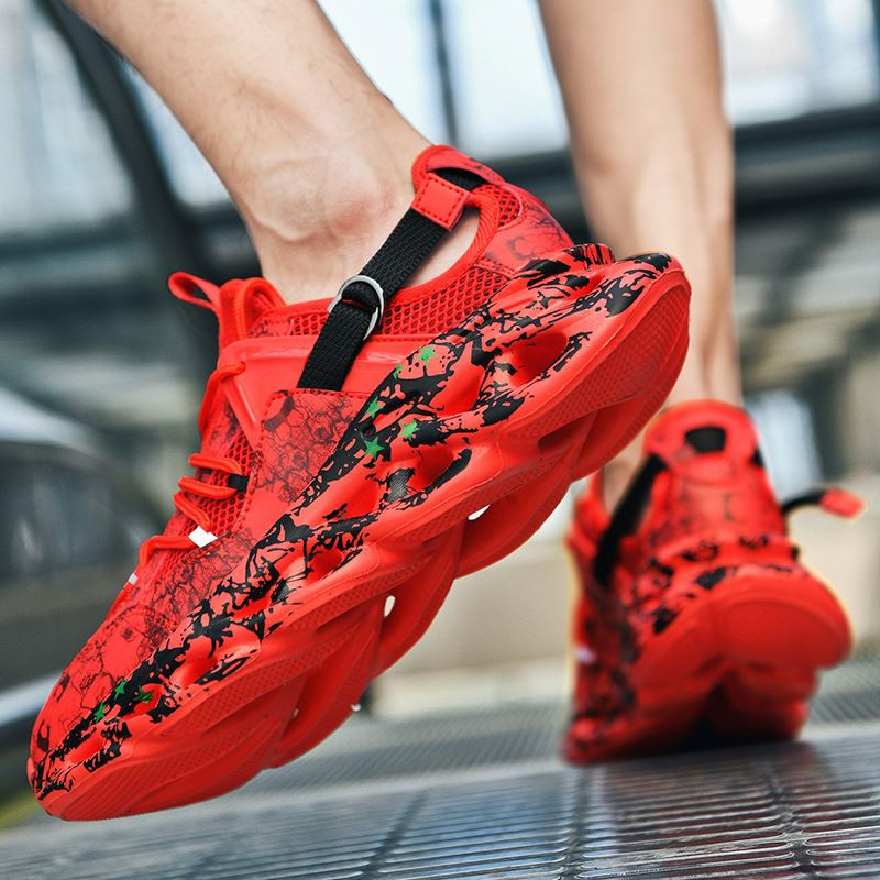 Buy 2021 Men Lightweight Blade Running Shoes Shockproof Breathable Male ...