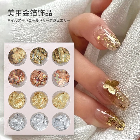 Buy 4 Color Gold And Silver Nail Foil Paper Wholesale Diy Gold And ...