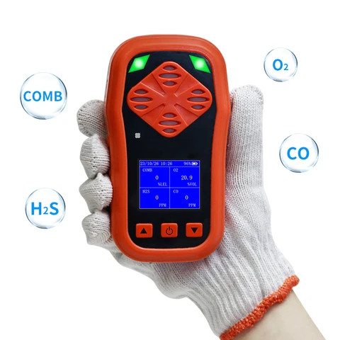 Buy 4 In 1 Gas Leak Meter O2 Co H2s Comb Portable Multi Gas Detector ...