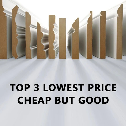 Buy 5 Inch Custom Modern White Primed Wood Waterproof Pine Baseboard ...