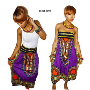 Buy 80301-mx15 Ethnic Clothing Off Shoulder Traditional African Kitenge ...