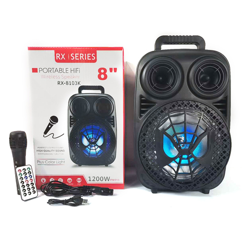 Buy 8inch Bluetooth Speaker Rx-8103l Portable Speaker With Bluetooth ...