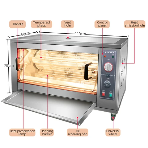Buy Commercial Electric Gas Wholesale Chicken Rotary Rotisserie Chicken ...
