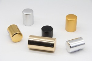 Buy Custom Logo Metal Screw Top Gold Metalized Bottle Aluminum Plastic ...