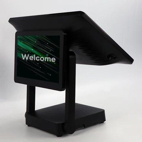 Buy Dual Screen 15.6+10.1 Inch Smart Desktop Terminal Catering Cash ...