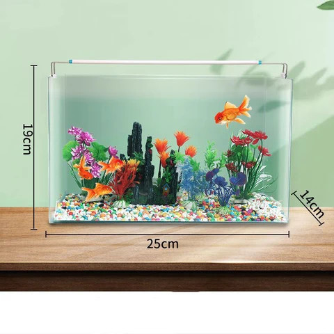 Buy Fish Tank Living Room Fish Tank Large-sized Household Oxygen Filled ...