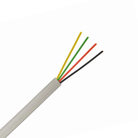 Buy Flat Telephone Cable 30awg 4 Cores Conductor Flat Telephone Wire ...