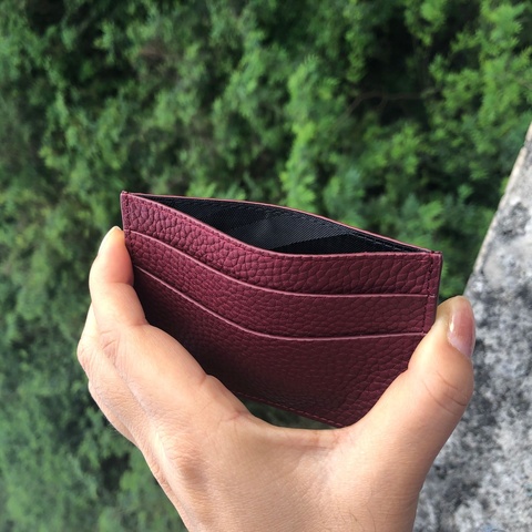 Buy Genuine Pebble Leather Credit Card Holder Wholesale Card Holder ...